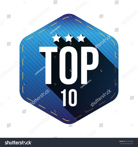 Top 10 Ten Vector Hexagon Patch Stock Vector Royalty Free 541387885 Shutterstock