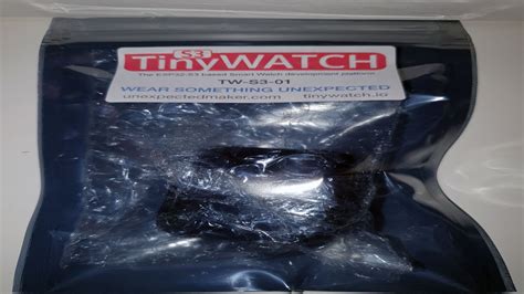 Tinywatch S3 Unboxing 1st Power On And Vs Code Firmware Upload Youtube