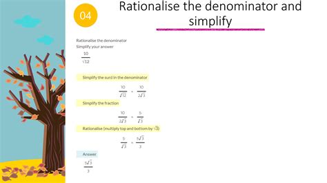 Surds Simplify And Rationalise Simple Powerpoint Higher Gcse
