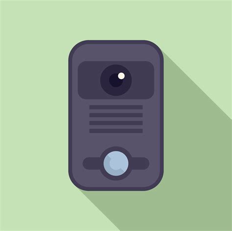 Flat Design Modern Intercom On Green Wall Background 45411934 Vector