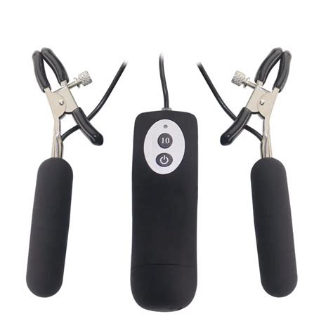 Remote Control Nipple Clamp Vibrator For Couples Bdsmsilicone Sex Toys