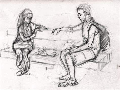 Наброски людей карандашом 60 фото