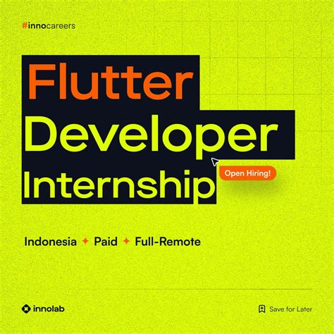 Innolab On Linkedin Internship Techinternship Flutterdeveloper