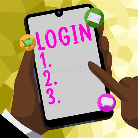 Handwriting Text Login Business Idea Entering Website Blog Using