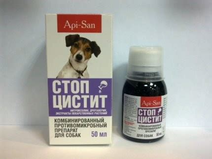 Стоп-цистит для собак: инструкция к применению, показания, дозировка