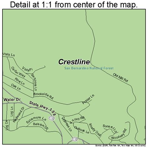 Map Of Crestline California