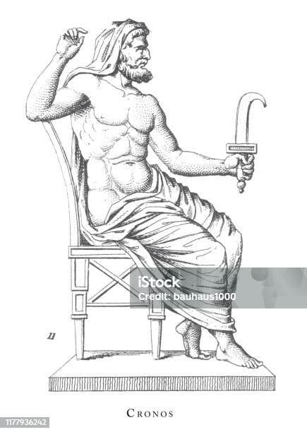 크로노 신성한 의식 종교 및 신화 상징과 그리스와 로마의 종교 도구 출판 1851 19세기 스타일에 대한 스톡 벡터 아트 및 기타 이미지 19세기 스타일 고대 그리스