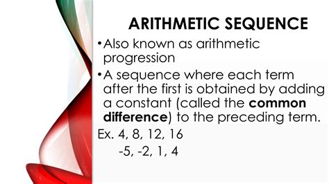 Arithmetic Sequence Grade 10 Mathematicspptx