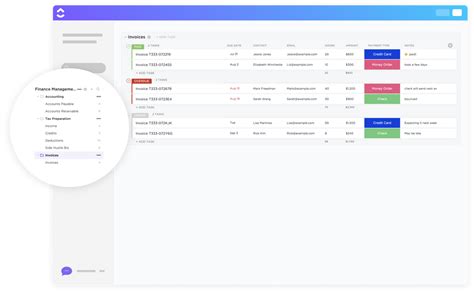 Invoices Template By Clickup™