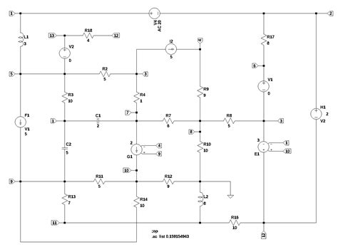 Symbolic Modified Nodal Analysisusing Python 9 Test 5