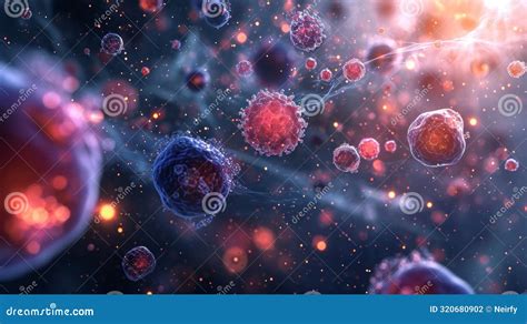 Tumor Microenvironment Background Stock Illustration Illustration Of Membrane Antibody 320680902