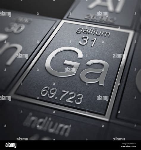 Gallium Chemical Element Stock Photo Alamy