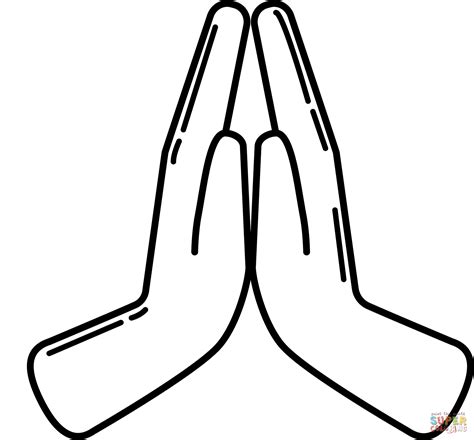 Praying Hands Craft Template
