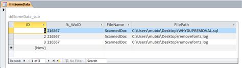 Vba Selected Index And Cell Value In Detail Subform Stack Overflow