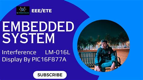 interface lcd lm 016l with pic16f877a embedded system eee ete youtube