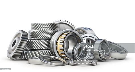 메커니즘 흰색 배경에 격리 된 샤프트의 기어 3d 일러스트레이션 3차원 형태에 대한 스톡 사진 및 기타 이미지 3차원 형태 강철 개념 Istock