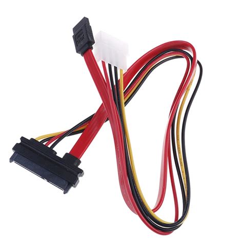 1pc Sata Cable 50cm Sata Interface To Esata Port Large 4pin Power Interface Conversion Cable In