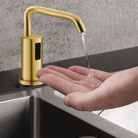 Bathselect Gold Agra Automatic Sensor Deck Mounted Commercial Liquid