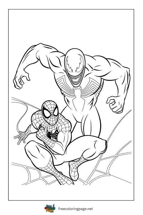 25 Free Venom Coloring Pages Printable Marvel Venom Sheets