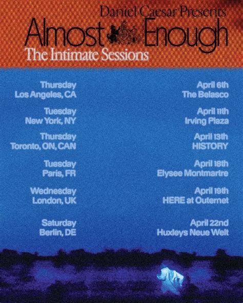 Daniel Caesar Announces Almost Enough The Intimate Sessions Tour