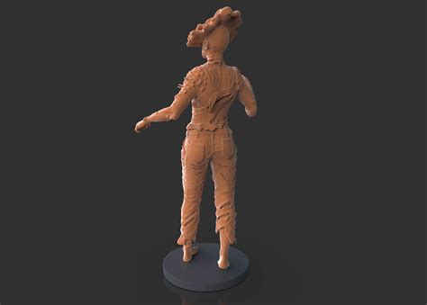 Female Clicker Sculpture 3d Model By Paburoviii