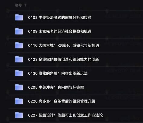 混沌大学研习社2021 混沌研习社云盘下载 A姐分享