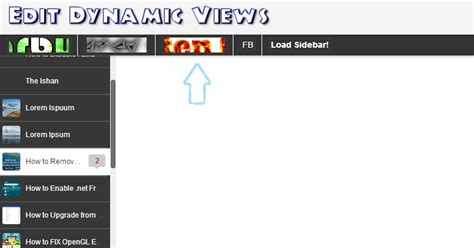 Edit Dynamic Views Add Picture Menu In Blogger Dynamic View