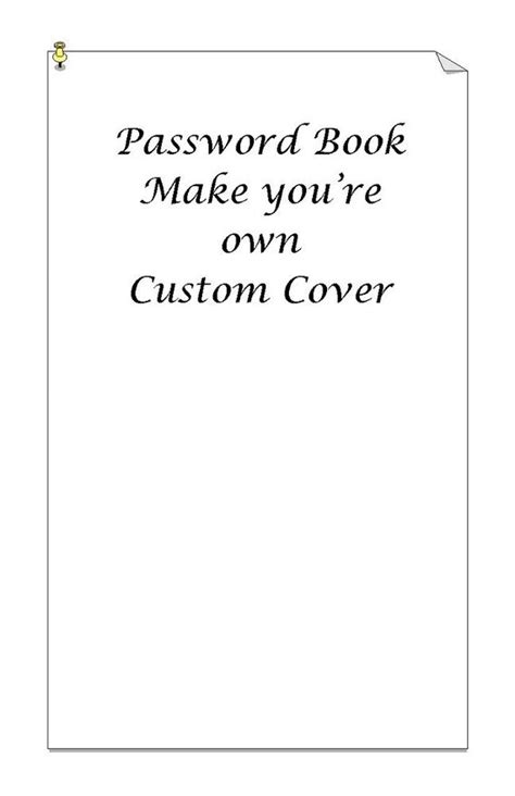 Password Book Make Your Own Custom Cover With A Z Tabs