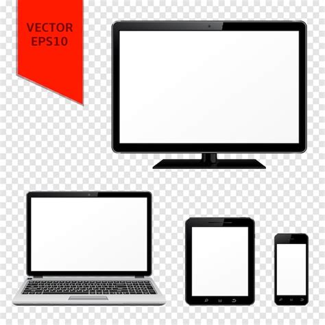 Premium Vector Modern Digital Devices Template