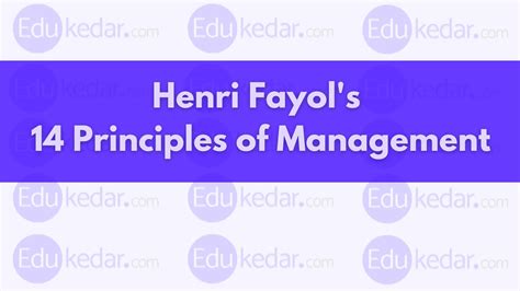 14 Principles Of Management