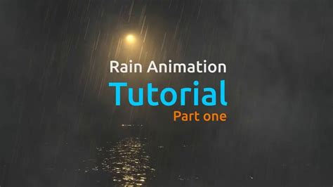 Rain Animation Tutorial Blender 3d Rain Animation Animation Tutorial Animation