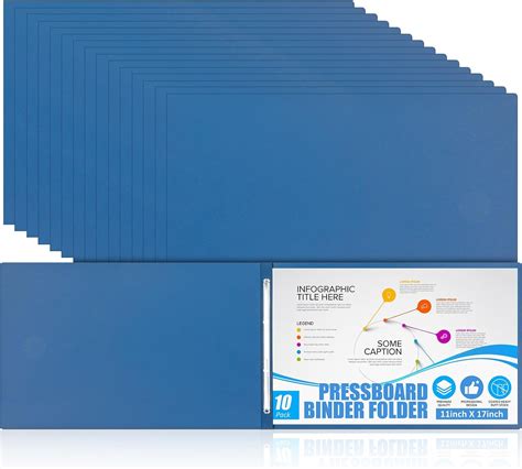 Resurhang 10 Pcs 11x17 Inch Pressboard Report Cover 3