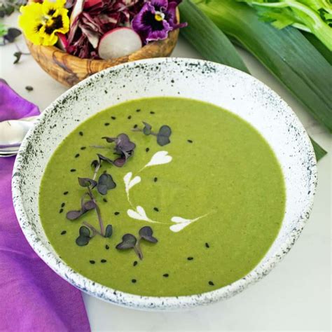 Celery And Leek Soup Being Nutritious