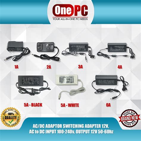 AC DC ADAPTOR SWITCHING ADAPTER V AC To DC INPUT V OUTPUT V Hz Shopee