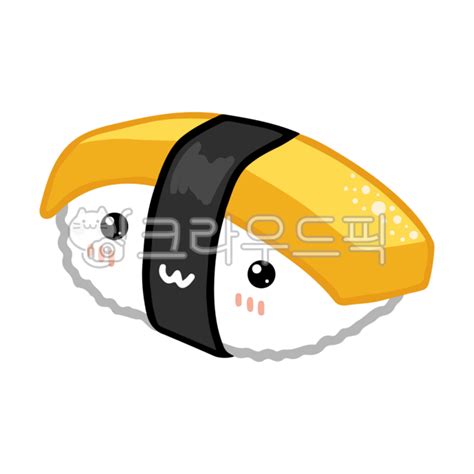 초밥 스시 캐릭터 계란 달걀말이 사진이미지일러스트캘리그라피 Ya9390작가