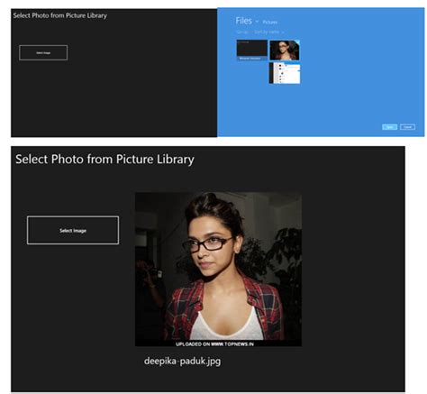 Binding Image With Picture Library Images In Windows Store Application
