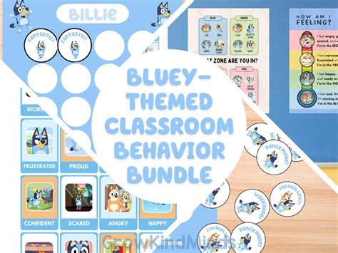 Bluey Classroom Resource Bundle Visual Aids For Emotional Regulation And Classroom Management