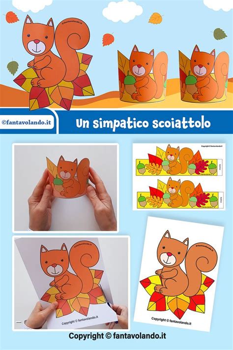 Lavoretti Per Lautunno Un Simpatico Scoiattolo Scoiattolo Attività