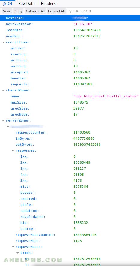 Live Status Information Like Used Space And More For Nginx Proxy Cache