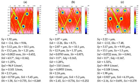Contour Map Plots Of Details And Their Selected Surface Topography Download Scientific Diagram