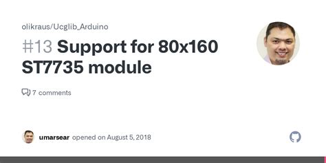 Support For X St Module Issue Olikraus Ucglib Arduino