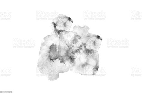 회색 검은 색 수채화 손 디자인 웹흰색 배경에 종이 스플래시 텍스처 카드 배경에 대한 추상적 인 어두운 색상 페인트 요소 0명에