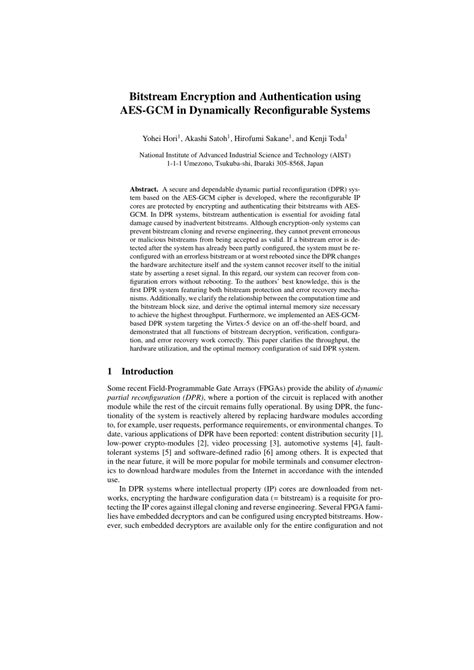 Pdf Bitstream Encryption And Authentication With Aes Gcm In Pdf Bitstream Encryption And Authentication With Aes Gcm In