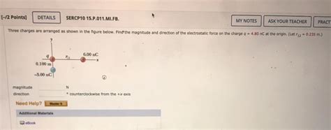 Solved [ 12 Points] Details Sercp10 15 P 011 Mi Fb My Notes