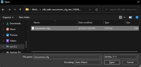how to open cfg file in windows and macos