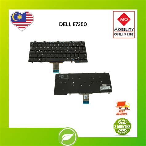 Dell E7250 E5270 E7270 Laptop Keyboard Shopee Malaysia