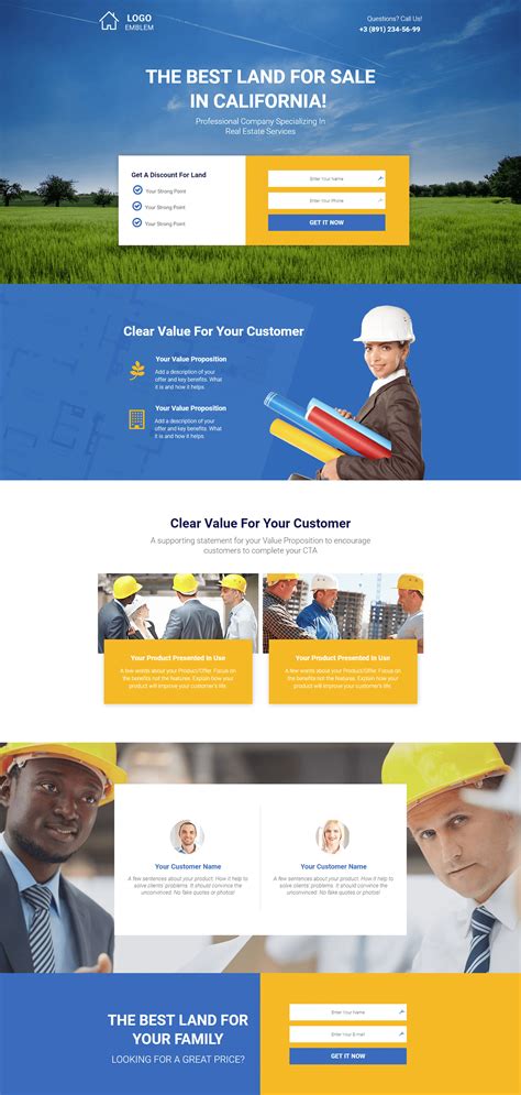 Buy A Plot Landing Page Template Landingi