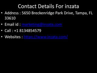 Inzata Data Analytics Tools PPT