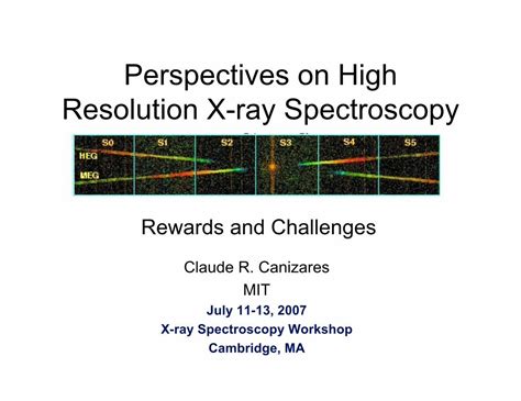 Pdf Perspectives On High Resolution X Ray Spectroscopy Dokumentips