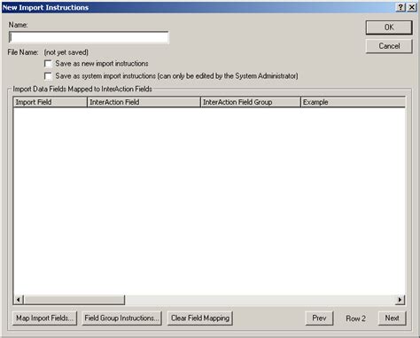 Creating And Editing Import Mapping Instructions Interaction Admin Client